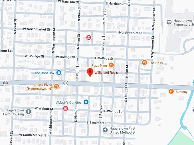 16. willie and red&rsquo;s map