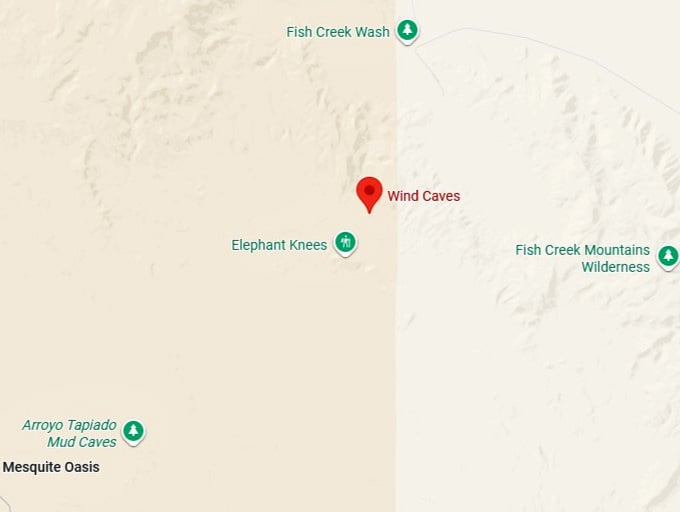 16. wind caves trail map