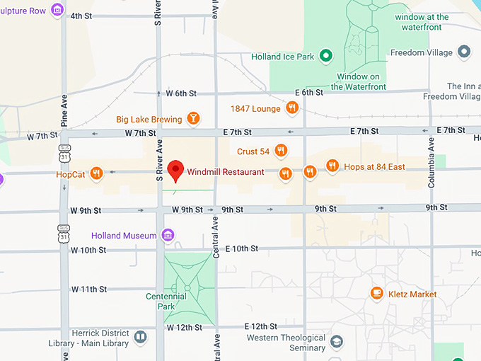 16. windmill restaurant map