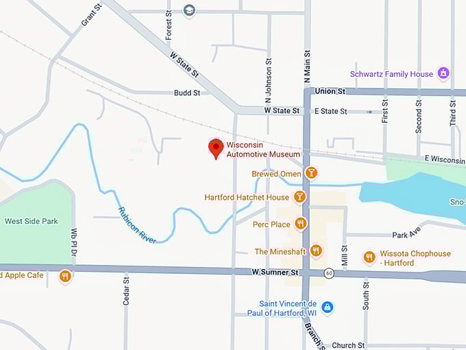 16. wisconsin automotive museum map