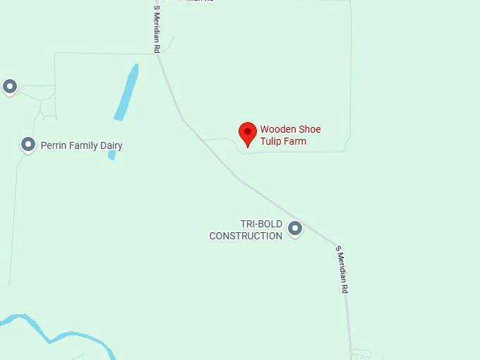 16. wooden shoe tulip farm map