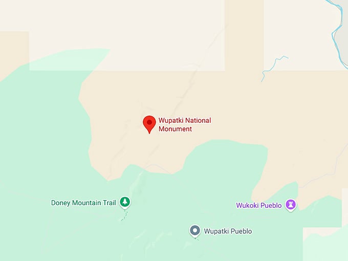 16. wupatki national monument map