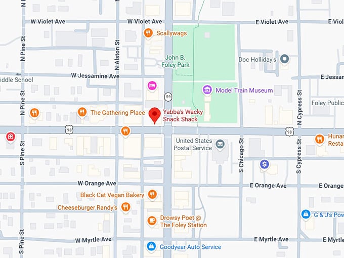 16. yabba's wacky snack shack map