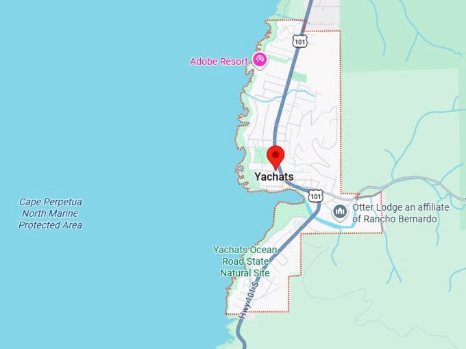 16. yachats map