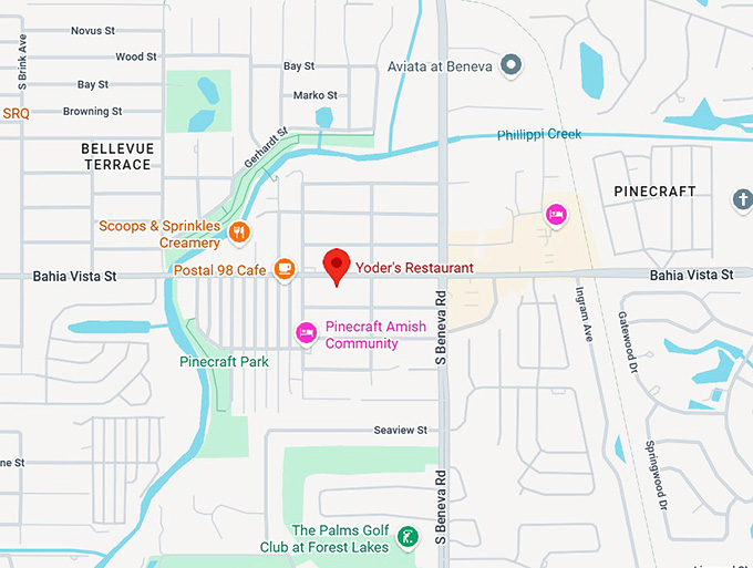 16. yoder's restaurant map