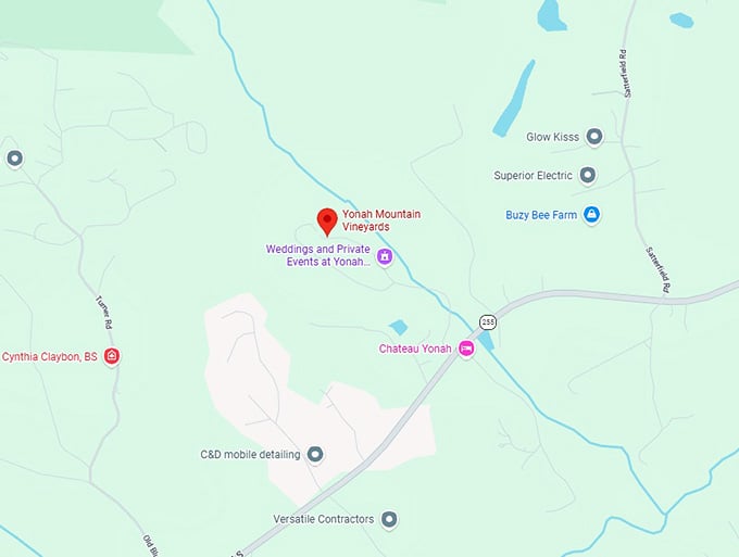 16. yonah mountain vineyards map