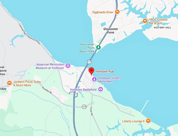 16. yorktown pub map