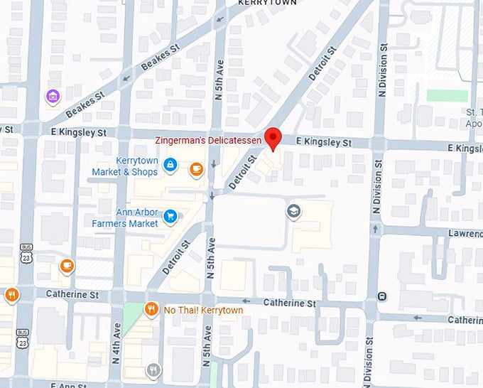 16. zingerman's delicatessen map