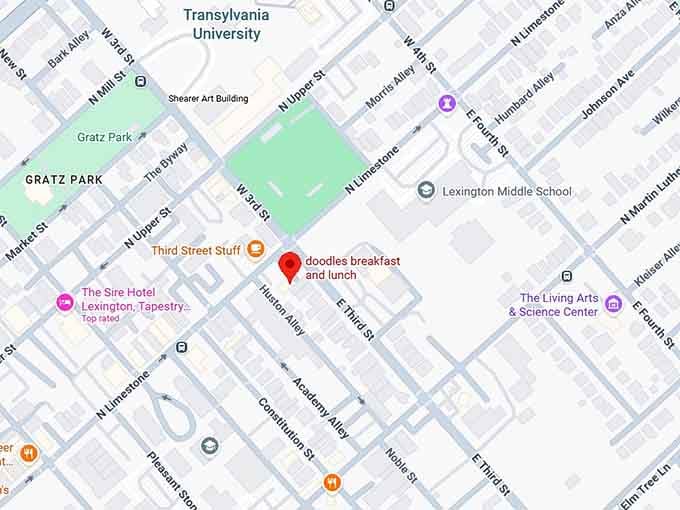 16. doodles breakfast and lunch map