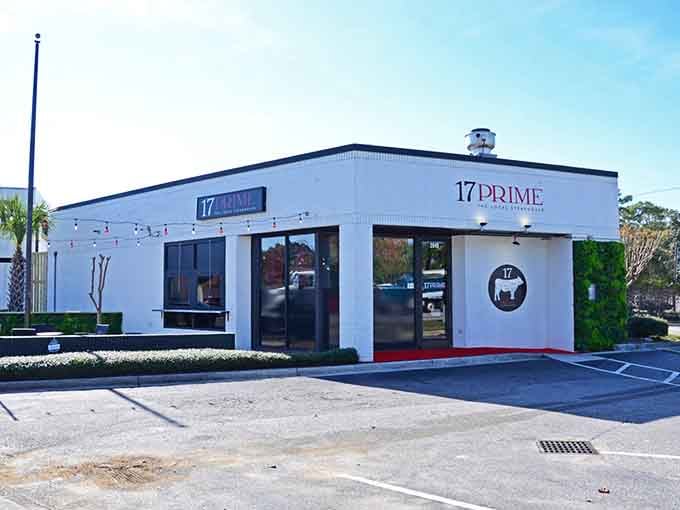 That red carpet entrance isn't just for show&mdash;it's rolling out the welcome mat for serious steak lovers.