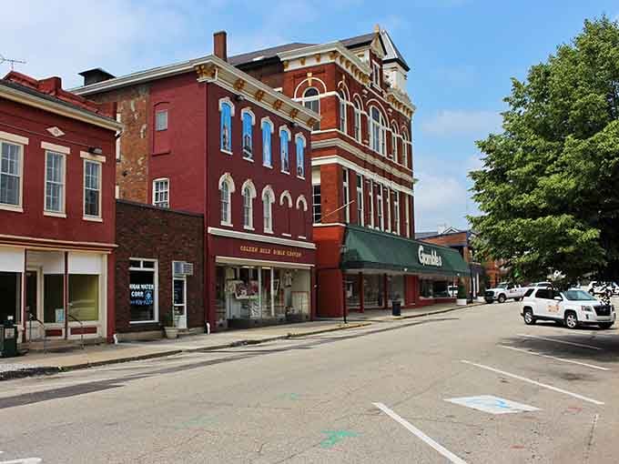 These brick beauties stand shoulder to shoulder like old friends sharing stories from a century past.