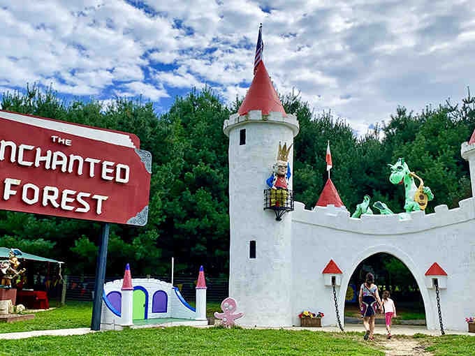 That white castle with the red roof isn't a mirage—it's your gateway to childhood wonder and whimsy.