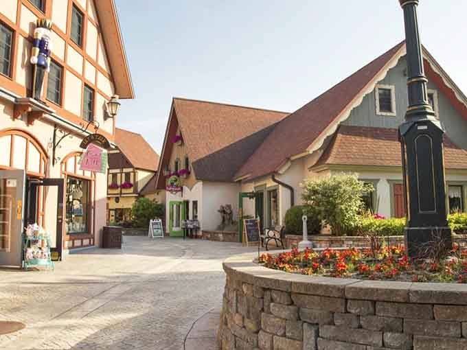 Those Bavarian timber-frame buildings look so authentic, you'll wonder if you accidentally drove to Germany instead.
