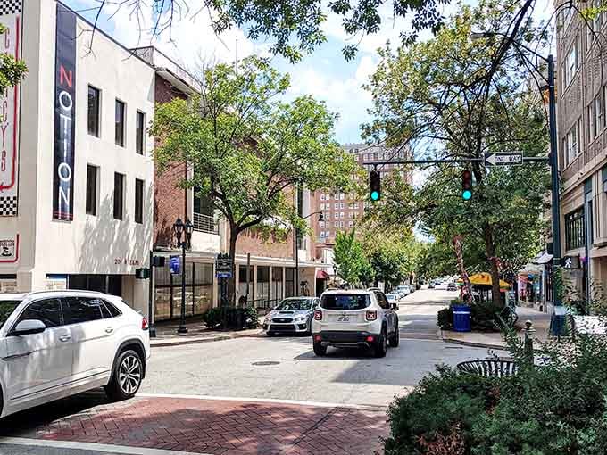 Picture this: tree-lined streets where neighbors actually wave hello and downtown feels like a warm hug.