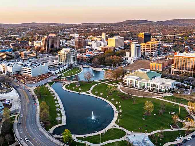 Huntsville's Big Spring Park curves through downtown like nature's own lazy river, minus the inner tubes and sunscreen.