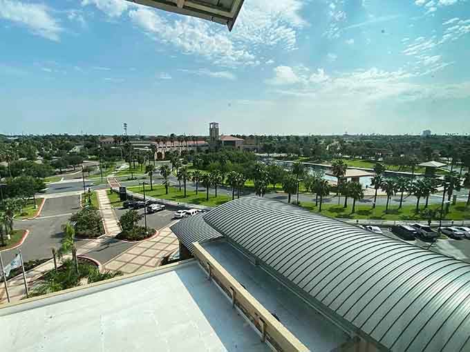 Palm trees and modern architecture blend beautifully in this South Texas paradise where retirement dreams flourish.