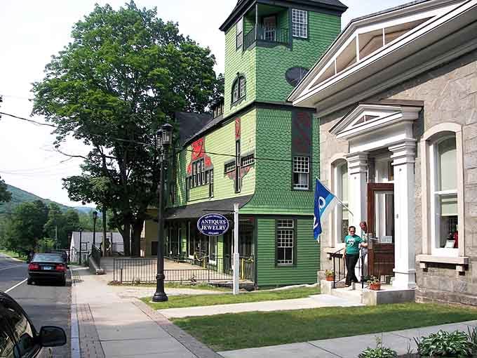 Norfolk's downtown showcases that bright green building with a tower that makes you smile before you even park.