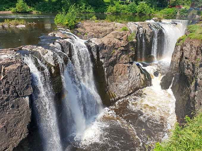 Mother Nature showing off with thundering cascades that'll make you forget you're minutes from the highway.