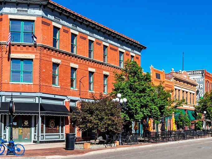 Historic brick buildings line Pueblo's downtown streets, where architecture tells stories and your retirement budget breathes easy.