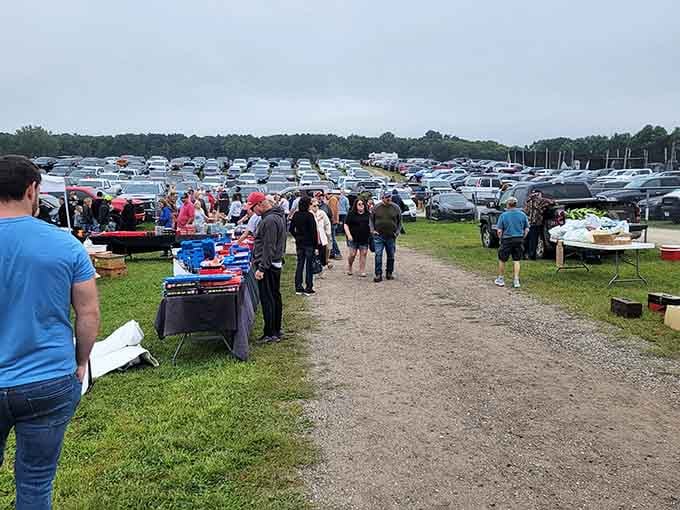 Look at this crowd hunting for treasures on a beautiful summer day surrounded by endless possibilities!