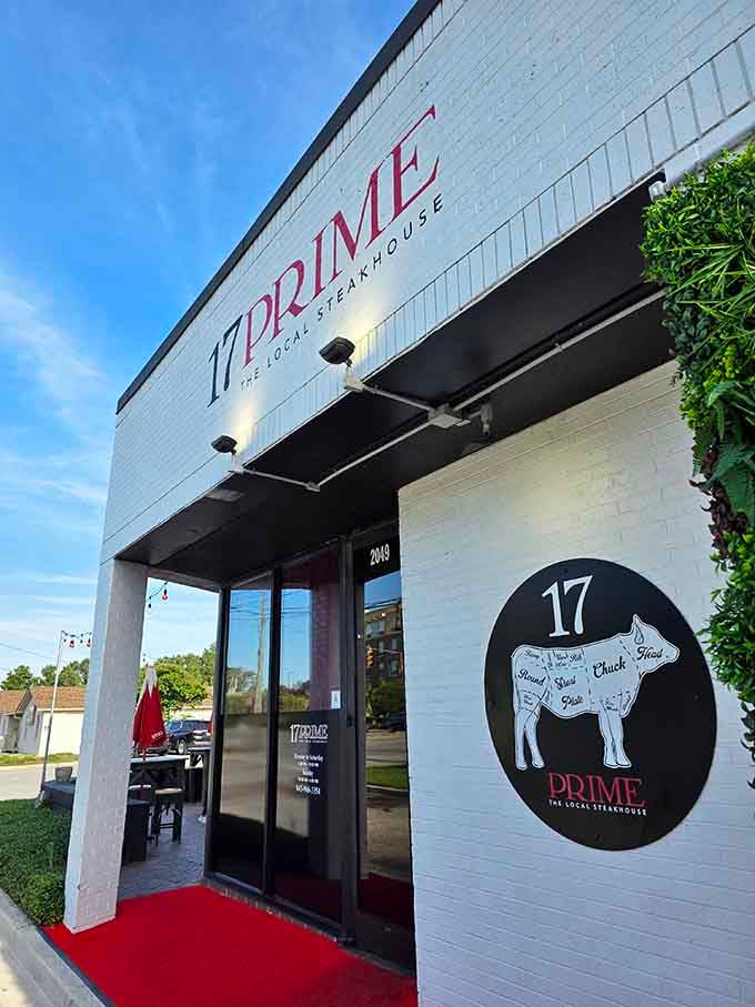 The butcher diagram on the wall tells you everything: this place knows its chuck from its sirloin.