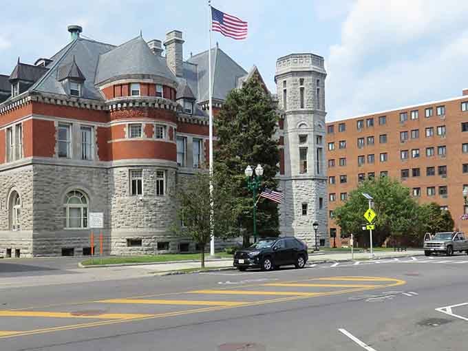 That stone tower and red-brick architecture tell you Auburn takes its history seriously, like a favorite uncle's stories.