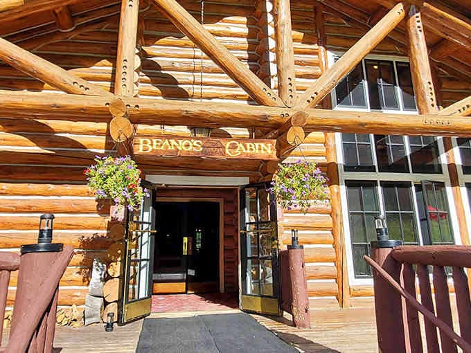 Those hand-hewn timbers aren't just for show&mdash;this entrance promises an adventure worth the journey.