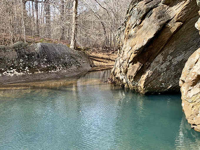 That turquoise water isn't a filter trick&mdash;it's the real deal, glowing like a hidden Caribbean cove.
