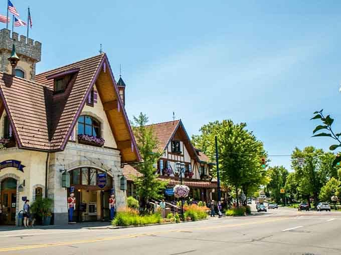 Storybook architecture meets Midwest charm where every roofline tells a tale worth hearing and photographing endlessly.