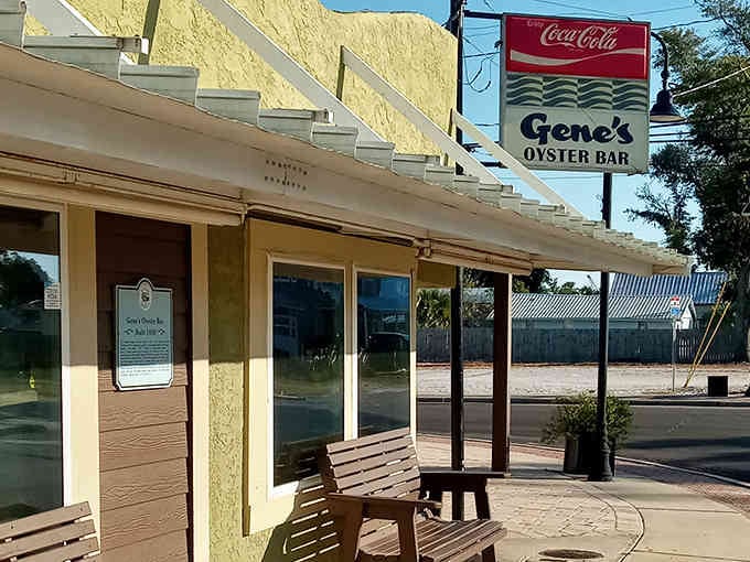 The yellow building practically glows with promise, like finding the last parking spot at the beach on July 4th.