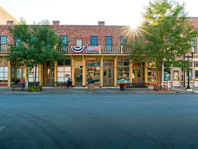 Golden hour hits these historic buildings just right, creating shadows that would make any photographer weep with joy.
