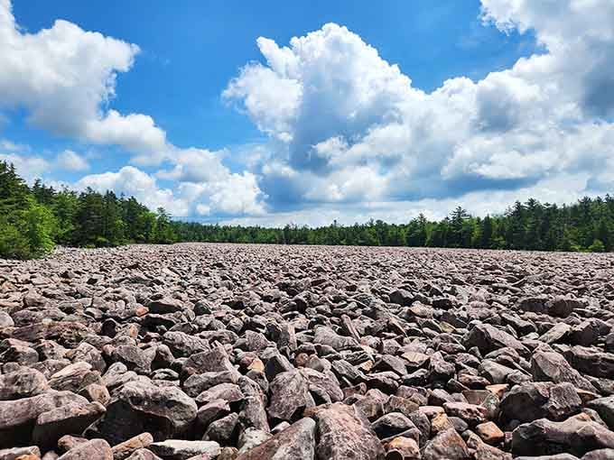 Sixteen acres of ancient rocks stretching to the horizon&mdash;nature's own sculpture garden under those magnificent Pennsylvania clouds.