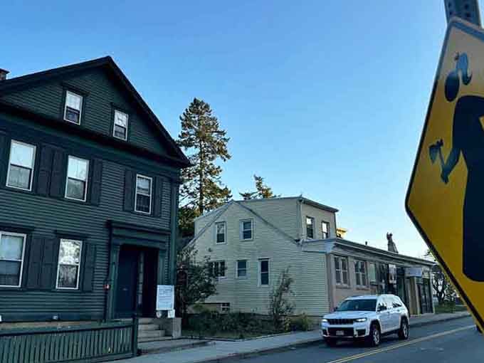 The infamous house sits quietly on Second Street, looking deceptively peaceful for a place with such dark history.