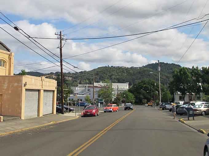 Those green hills framing the town remind you that nature's best views don't require a premium subscription fee.