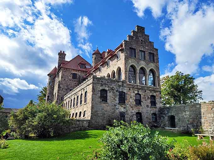 Those dramatic stone walls and red-tiled roofs prove you don't need a transatlantic flight to feel like European royalty.