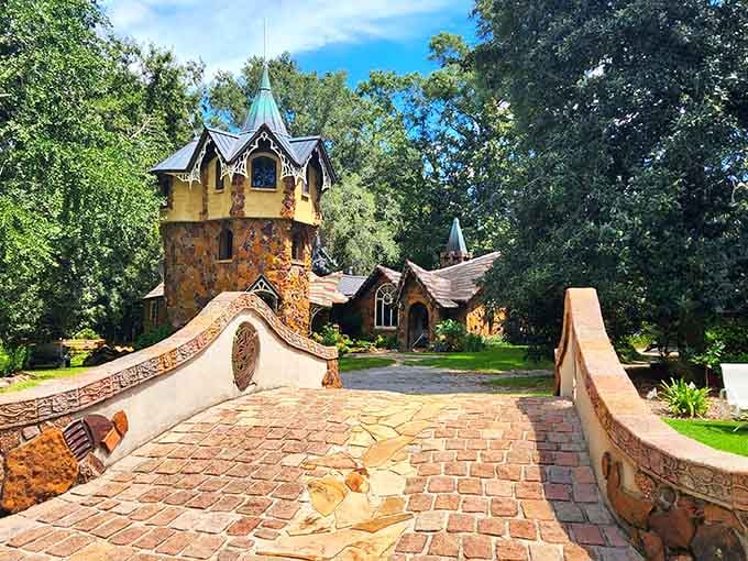 That brick bridge leading to the castle makes you want to skip across like you're in a musical number.