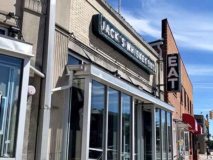 Your next favorite barbecue spot features a charming, rustic-industrial exterior that perfectly sets the stage for the massive feast inside.