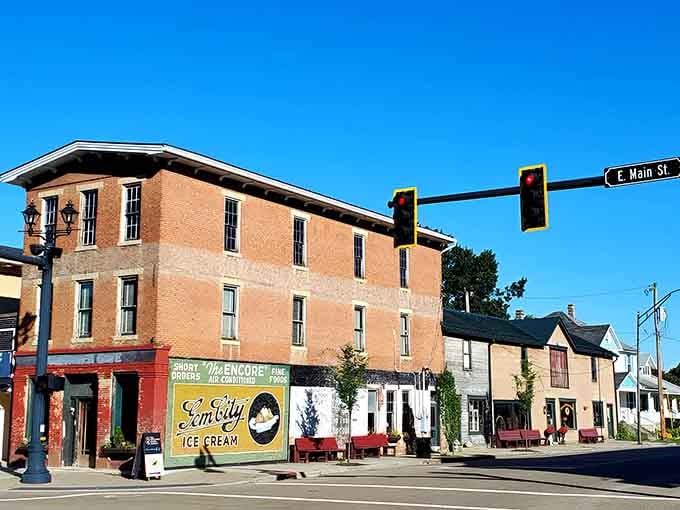 That vintage ice cream sign promises sweet relief without requiring you to refinance your home first.