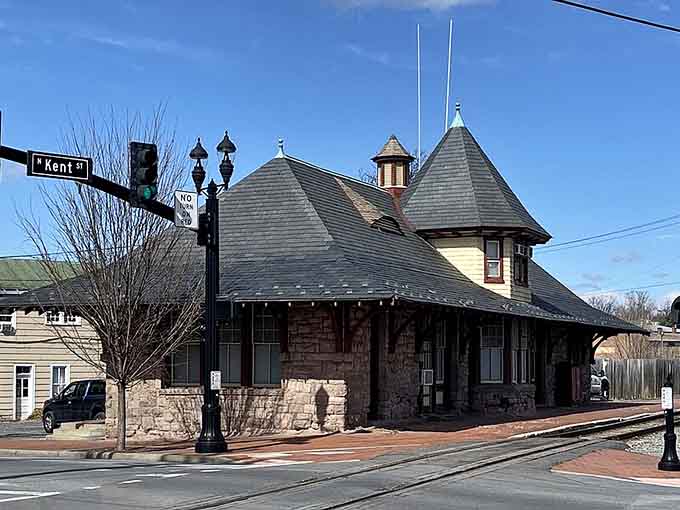 That historic train station with its turrets and stone walls looks like it's been greeting travelers since Teddy Roosevelt's day.