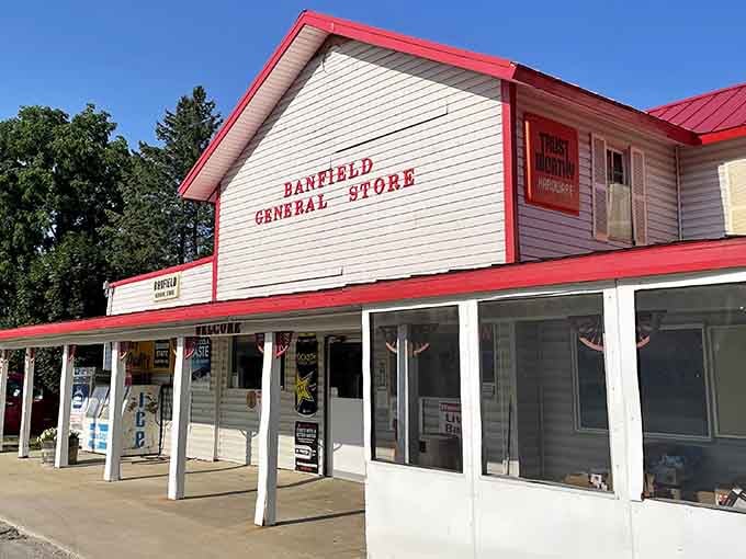 The classic storefront practically whispers "come discover what everyone's been talking about" from the roadside.