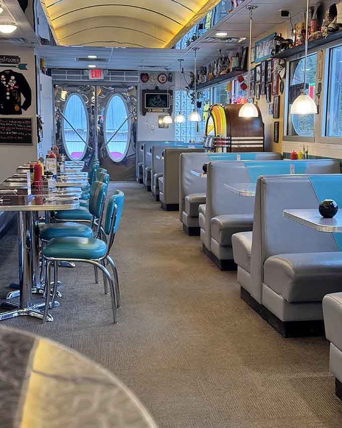 Step inside and you're transported to an era when diners were America's living rooms, complete with vinyl booths.