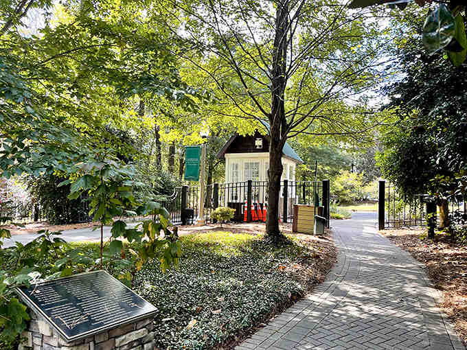 That entrance gate whispers "leave your worries here" louder than any welcome sign ever could.