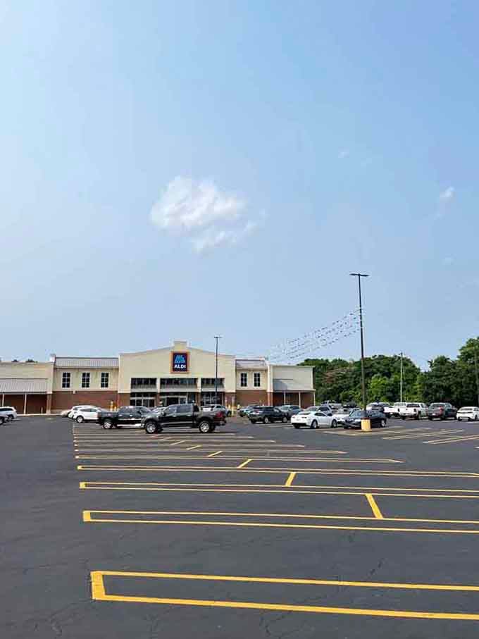 Even the grocery stores here understand that parking shouldn't require a treasure map and three laps.