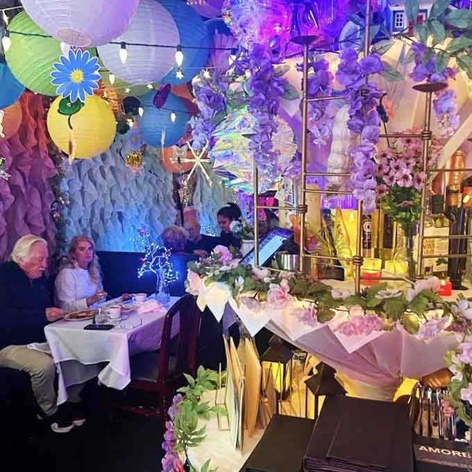 When Italian cuisine meets Willy Wonka's design sensibility, and somehow it works better than you'd ever imagine possible.