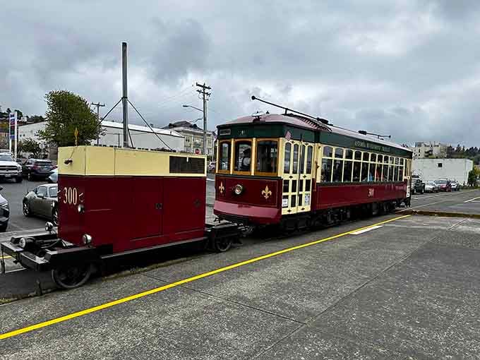 The Old 300 sits ready for passengers, looking remarkably spry for something over a century old.