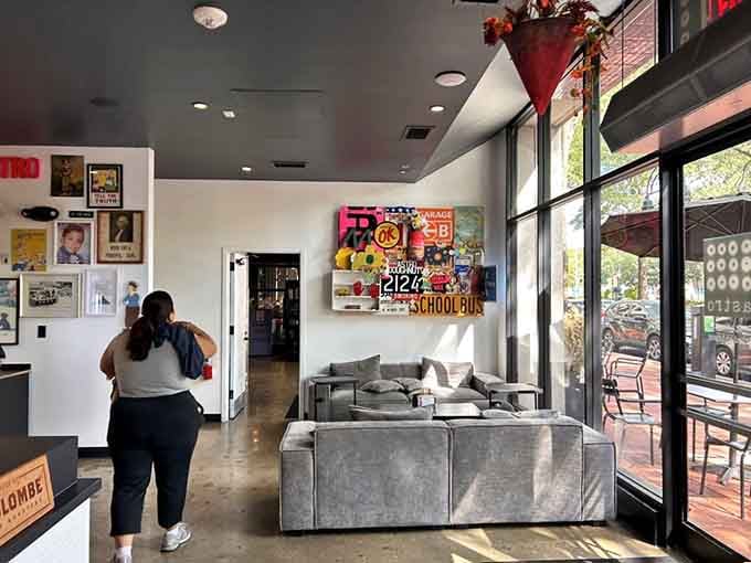 Modern comfort meets retro charm in a space designed for lingering over every last crumb and sip.