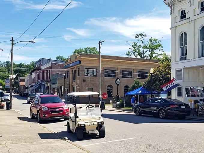 When golf carts share the road with actual cars, you know you've found a town operating on its own delightful wavelength.