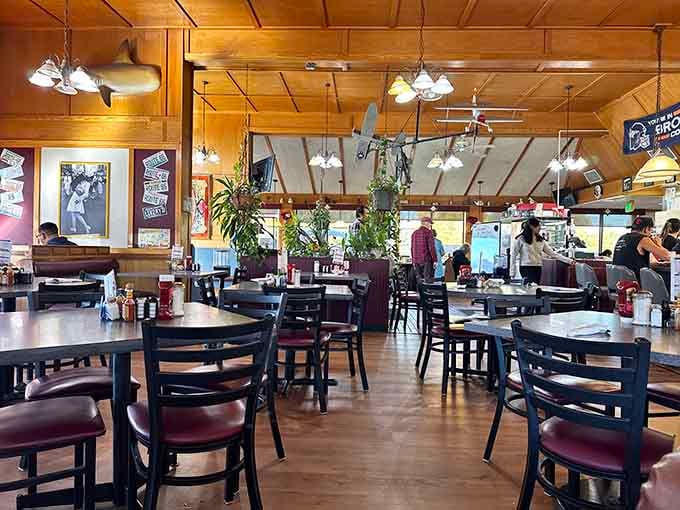 Wood-paneled warmth meets diner charm—this is where Colorado comes to fuel up for the day ahead.