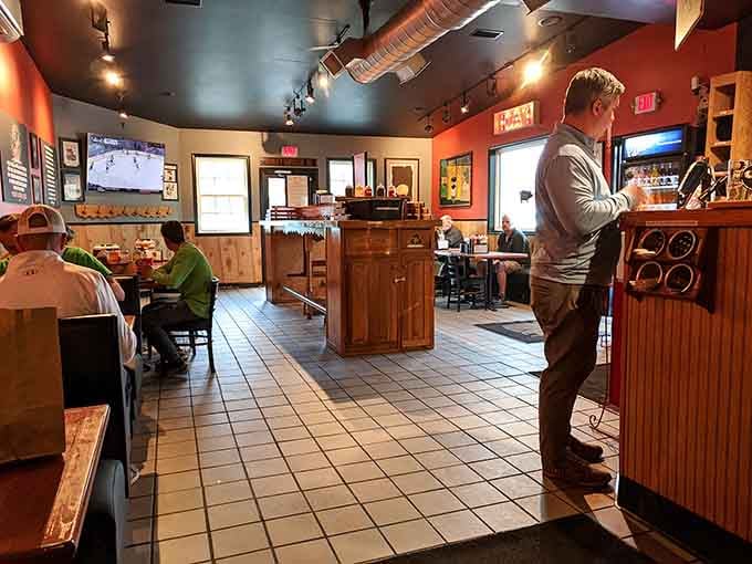 The warm, no-frills interior says "relax and eat" louder than any fancy decor ever could.