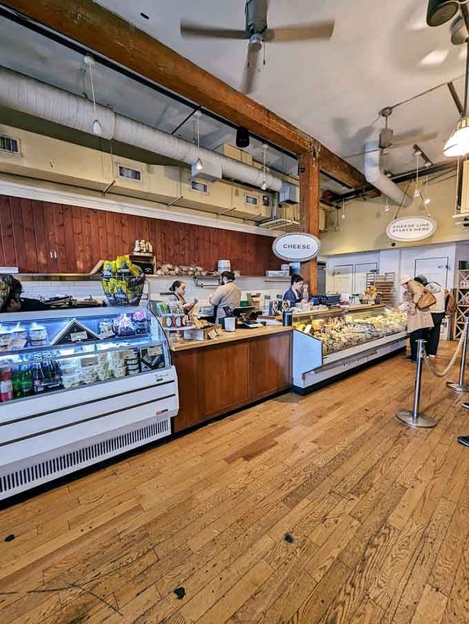 Behind those viewing windows, magic happens daily as fresh cheese takes shape before your very eyes.